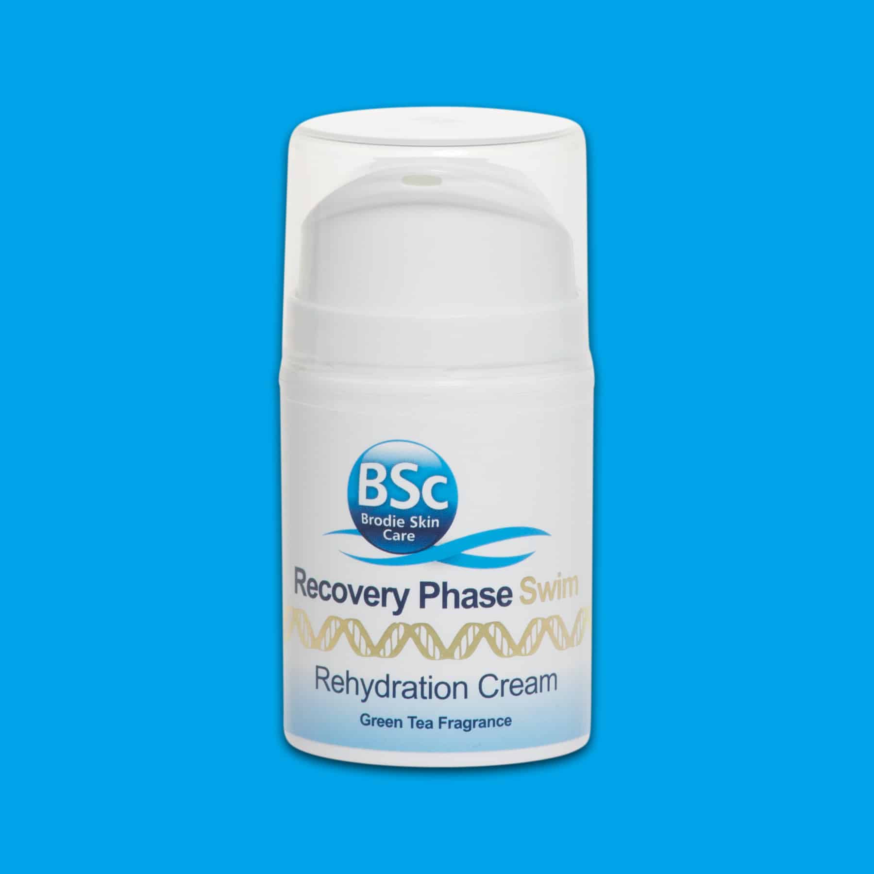 Recovery Phase Swim Cream (50g Pump) Green Tea Fragranced - Brodie Skin ...